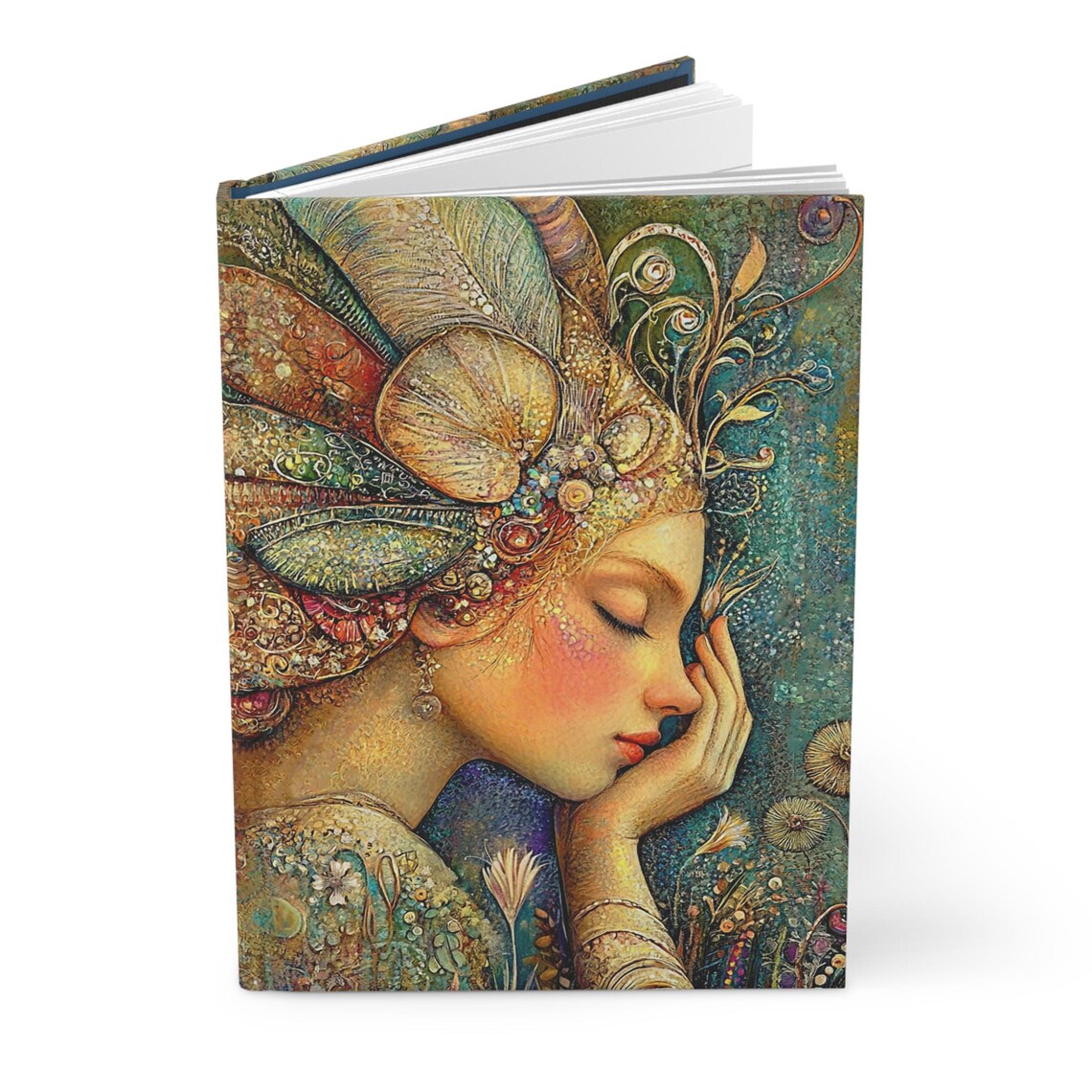 Meditation Journal 6x8 Beautiful Woman Fairy Journal for Writing Dream ...