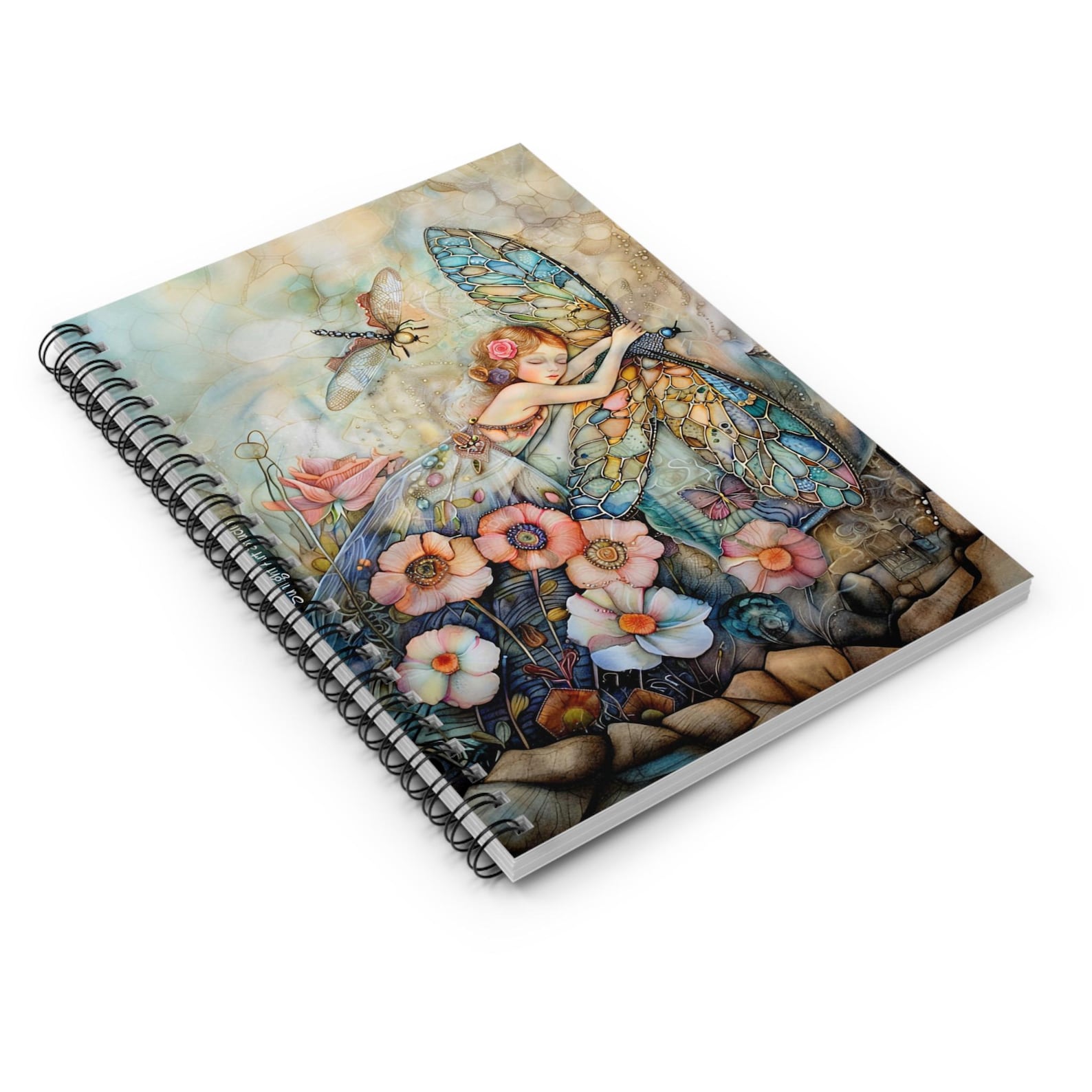 Dragonfly Girl Notebook 6x8 Fantasy Notebook for Girls Dragonfly Kids ...