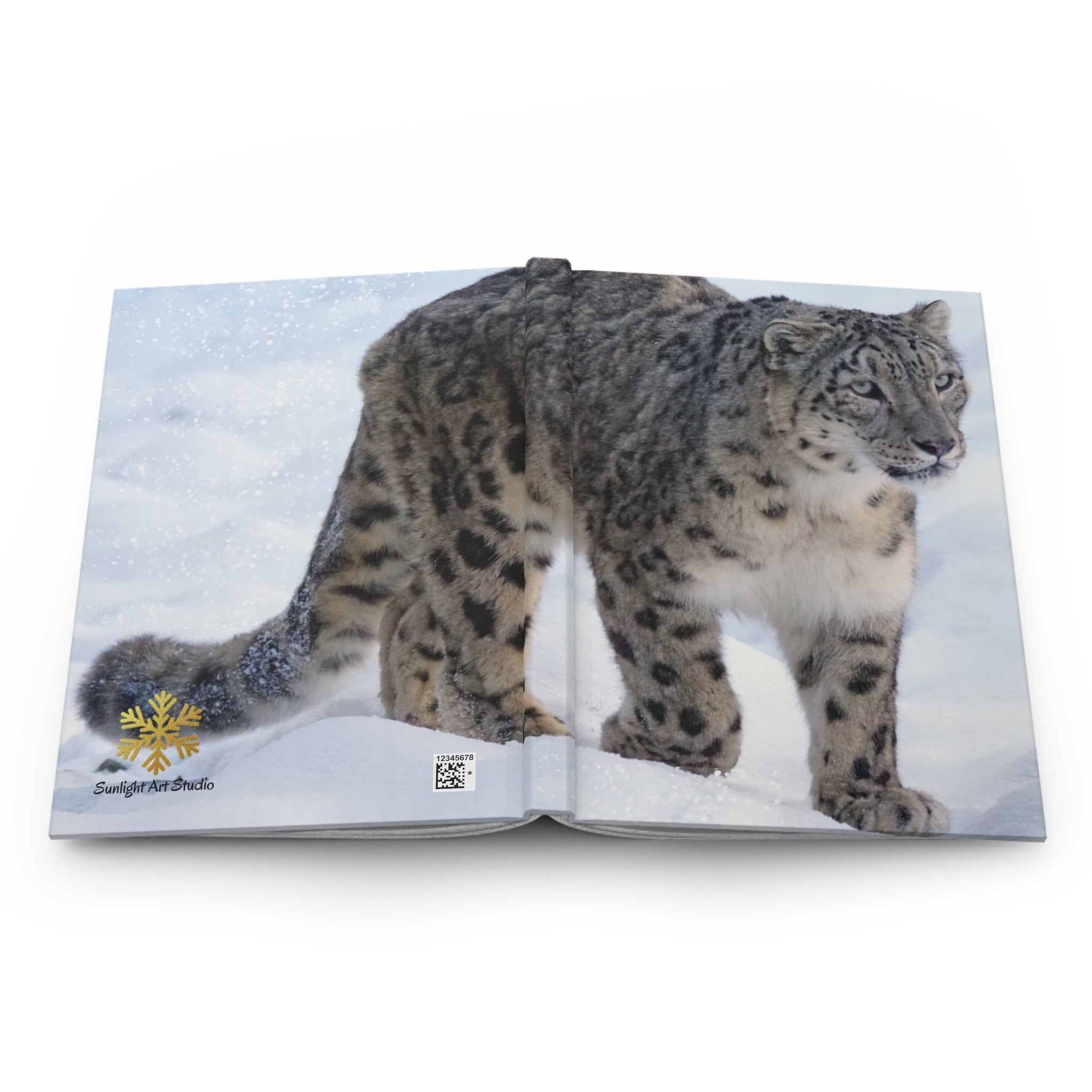 Snow Leopard Journal 6x8 Snow Leopard Notebook Big Cat Journal for ...