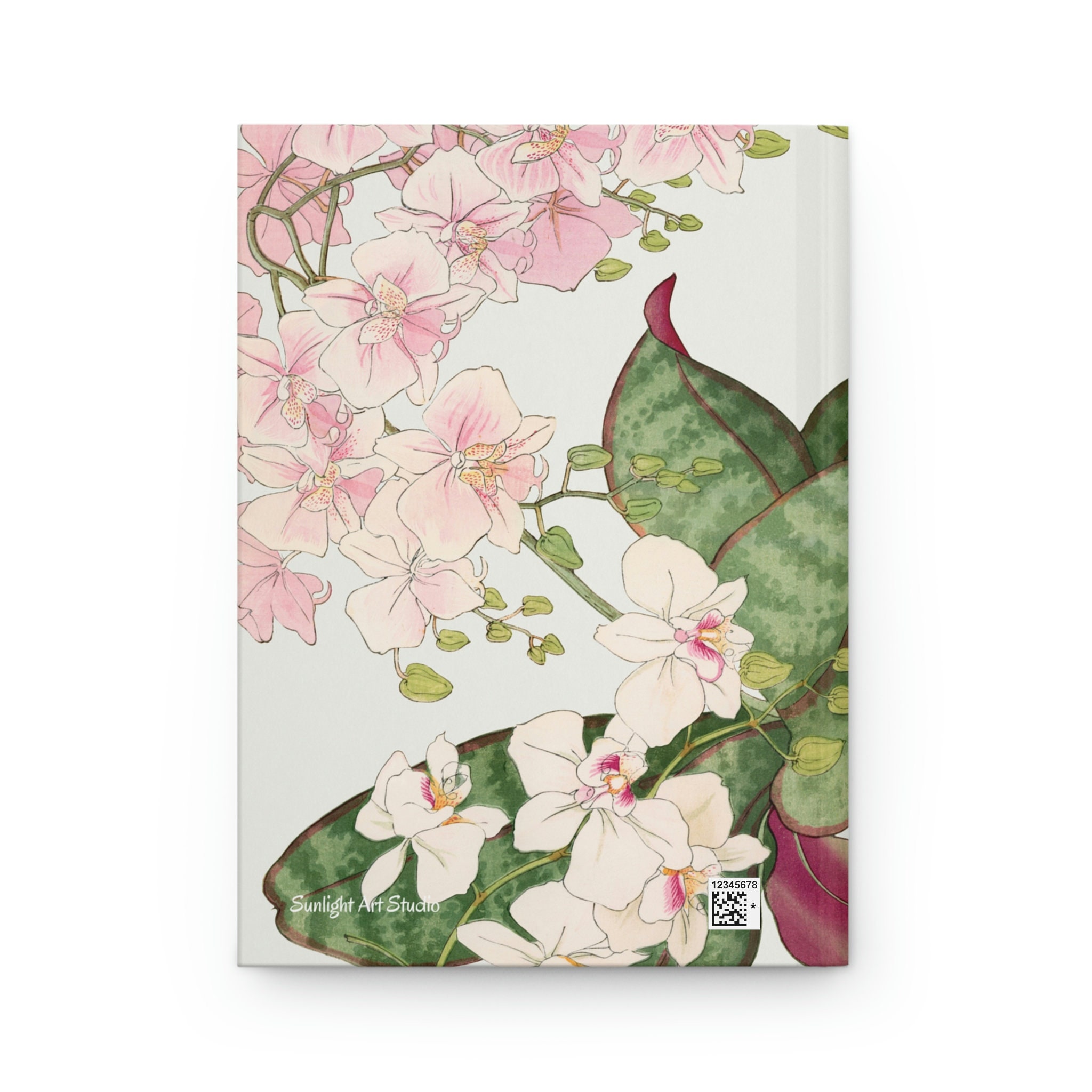 Pink Orchids Journal 6x8 Orchid Flowers Vintage Print Art Journal for ...