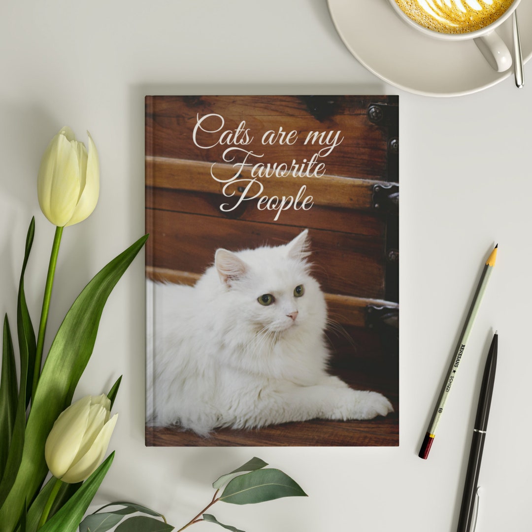 White Angora Cat Journal 6x8 Favorite Cat Quote Journal for Women ...