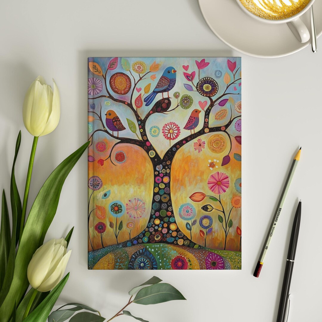 Gratitude Journal 6x8 Happiness Journal Whimsical Birds Journal ...