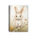 Bunny Spiral Notebook 6x8 Cute Bunny Notebook for Kids Baby Rabbit ...