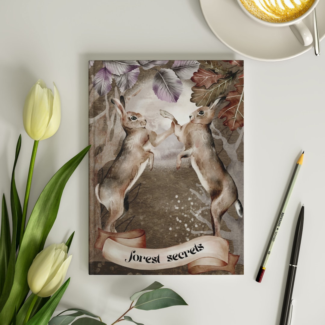 Rabbit Journal 6x8 Forest Secrets Tarot Card Art Journal Rabbit Oracle ...