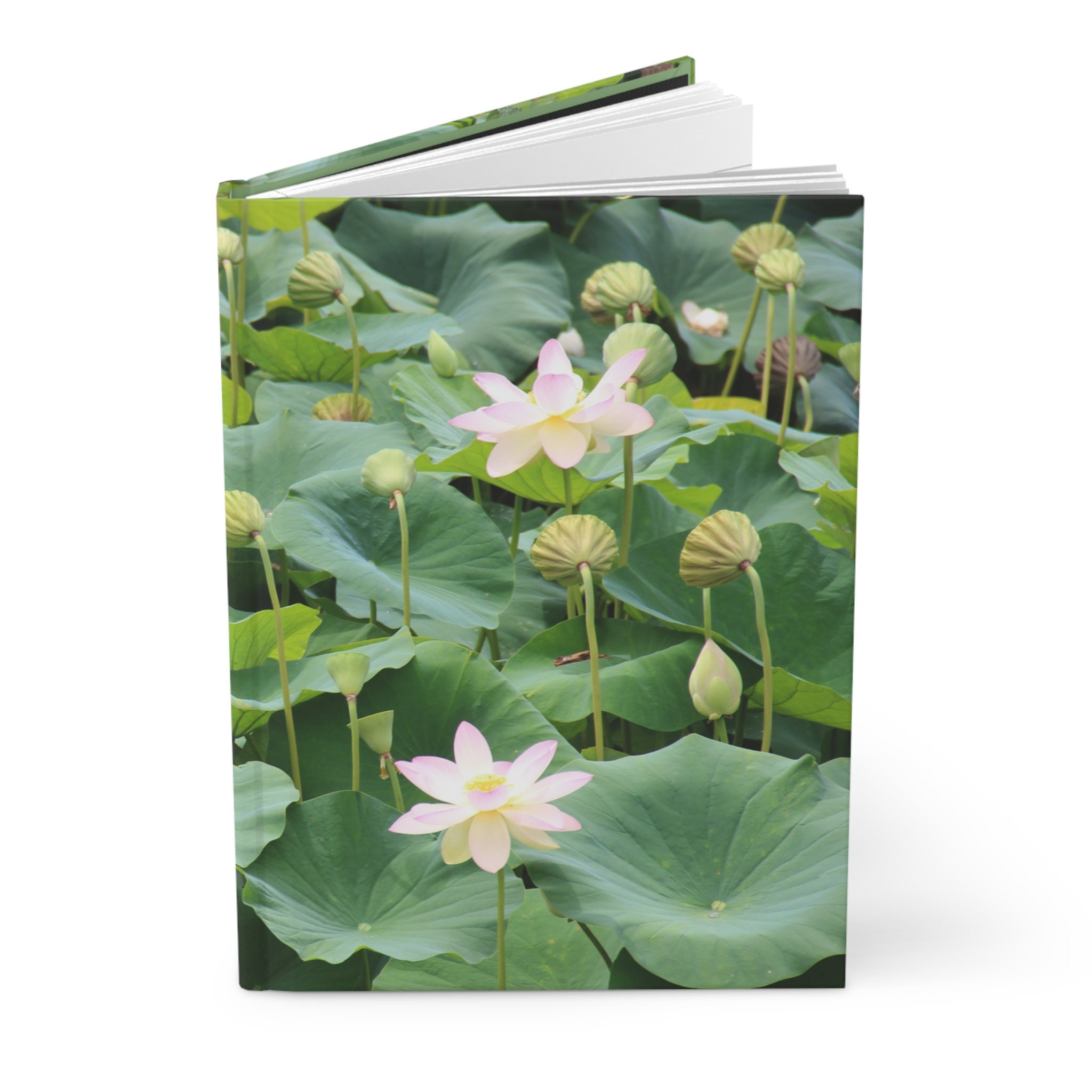 Lotus Journal 6x8 Water Garden Flowers Lotus Notebook Zen Journal Zen ...