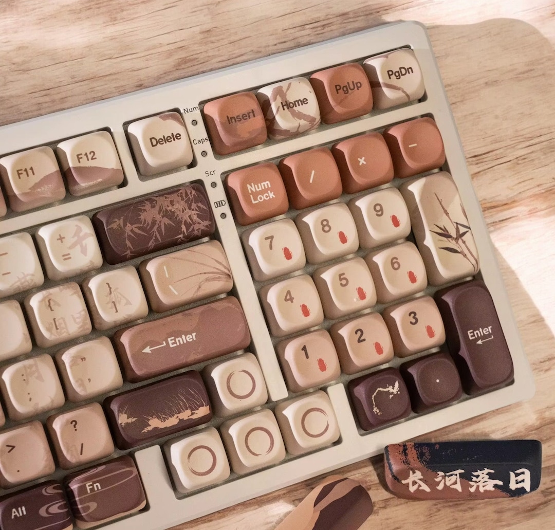 Sunset River Keycap Set - MOA Profile Keycap Set - Long River, Chinese ...