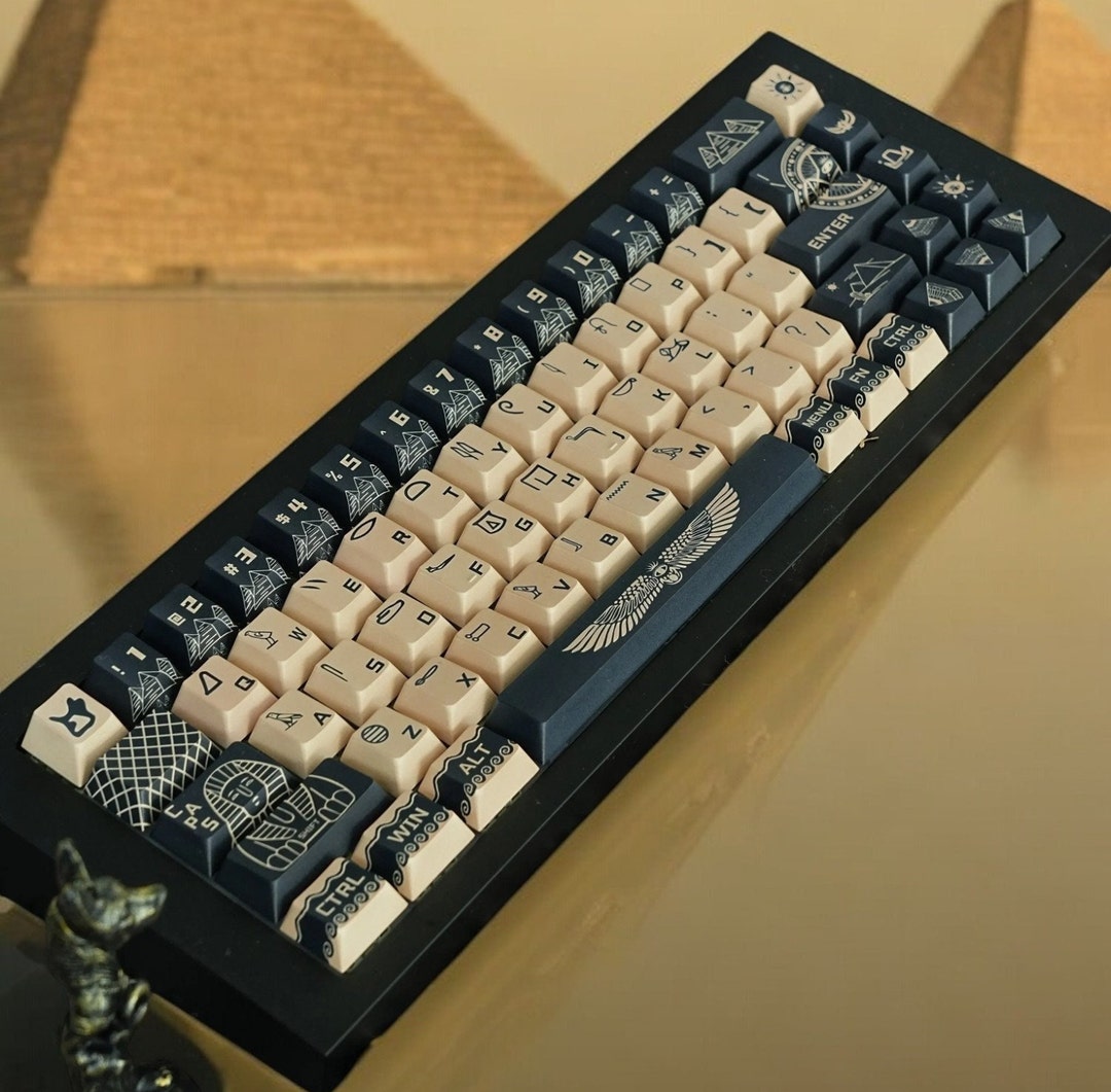 Egyptian Pharaoh Keycap Set - Cherry Profile PBT Keycaps - Ancient ...