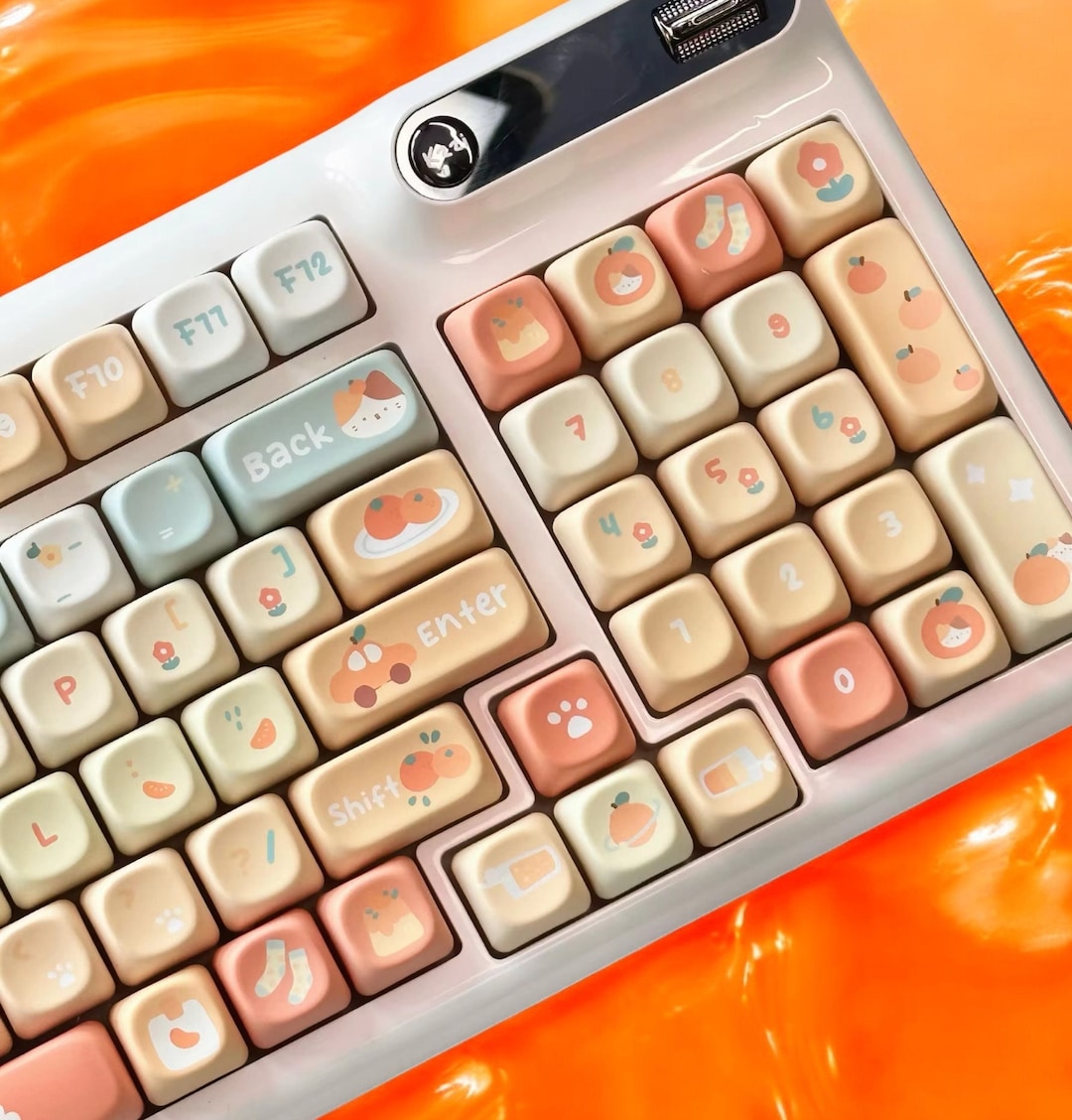 Orange Soda Keycaps - XOA Profile Keycap Set - Oranges / Orange Soda ...