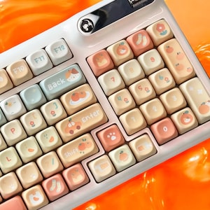 Orange Soda Keycaps - XOA Profile Keycap Set - Oranges / Orange Soda ...