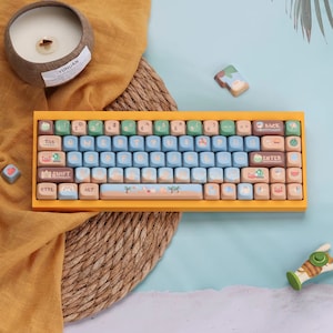 Beach Coconut MOA Profile Keycaps - Custom Novelty Keycaps - Beach ...