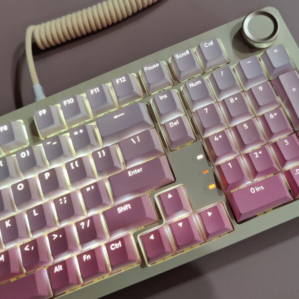 Pink and White Custom Keyboard - Etsy