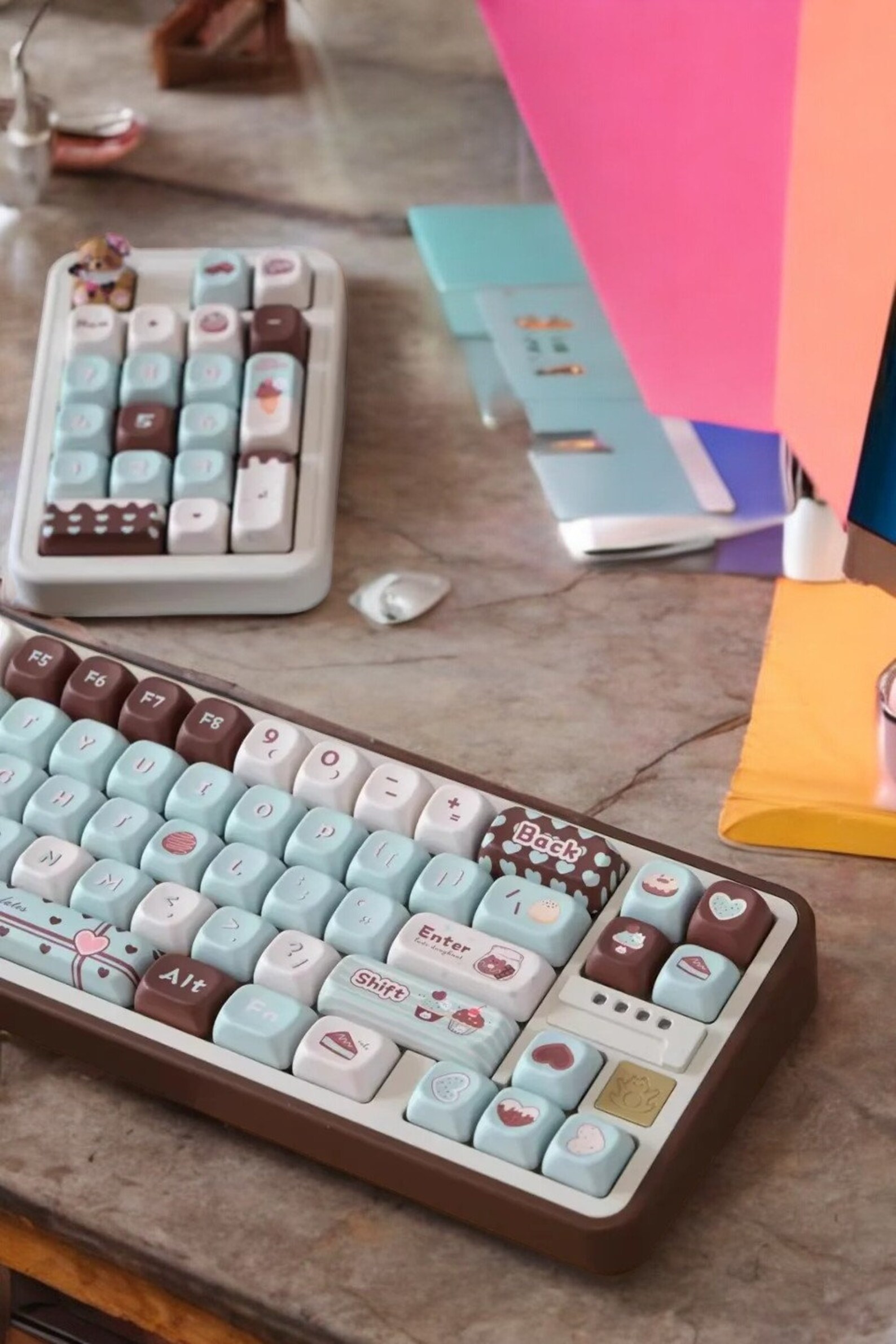 Mint Chocolate Keycap Set - SOA and Cherry Profile Keycap Sets - Ice ...