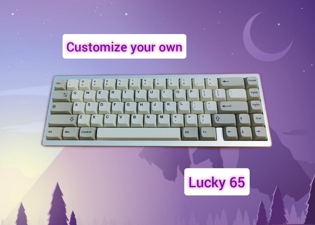 Customize Your Own Lucky 65 Aluminum Keyboard With Hand Lubed Switches ...