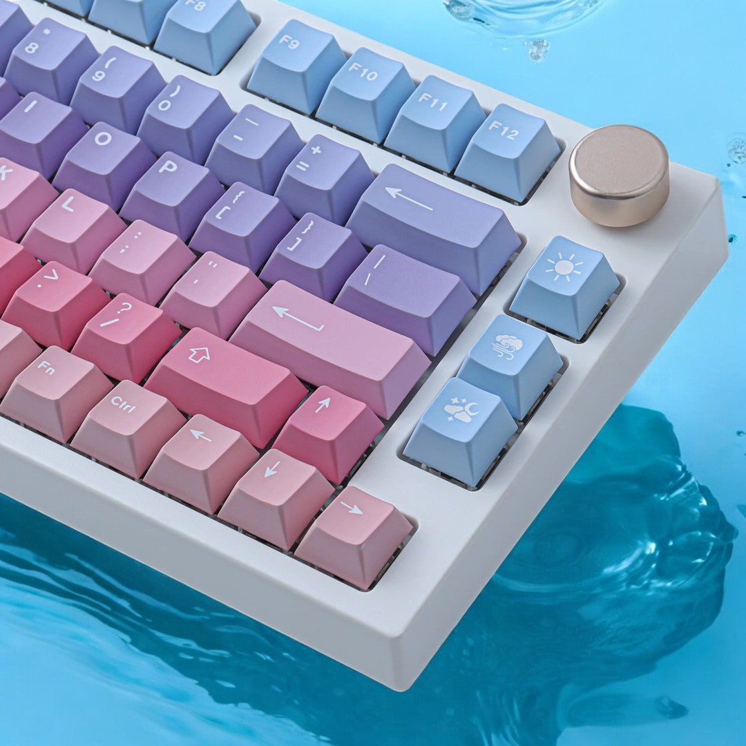 Colorful Clouds Keycap Set Cherry Profile Keycap Set Colorful Sky ...
