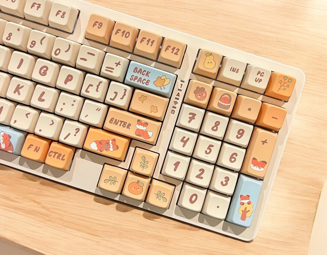 Pumpkin Fox Keycaps - KCA and MDA Profile Keycap Sets - Pumpkin and Fox ...