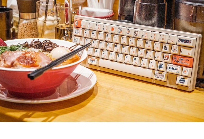 Ramen Noodles Keycap Set - Cherry Profile Keycap Set - Ramen Noodles ...