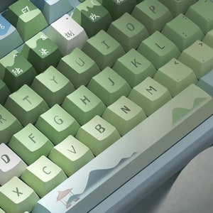 Jasmine Tea Rabbit Keycaps Cherry Profile Keycap Set Rabbits and ...