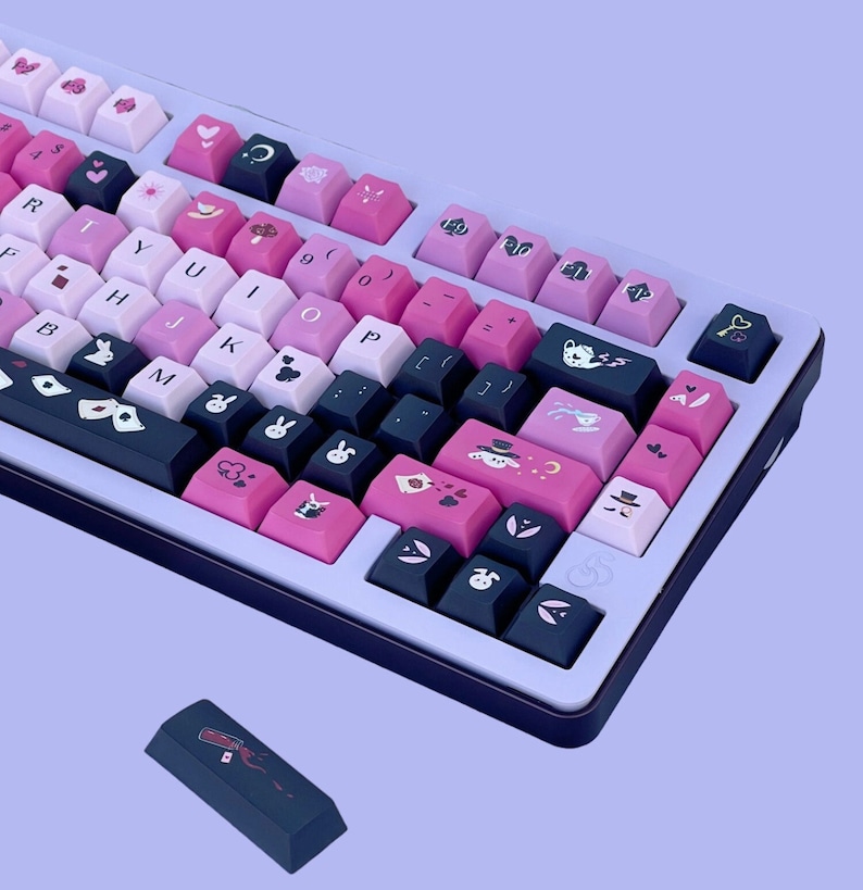 Wonderland Rabbit Keycap Set - Cherry Profile Keycap Set - Alice in ...