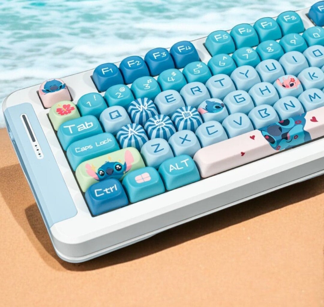 Stich Keycap Set - MOA Profile Keycap Set - Lelo and Stich, Disney ...