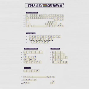 GMK Commodore 64 Vintage Keycap Set Cherry Profile Keycap Sets Retro ...