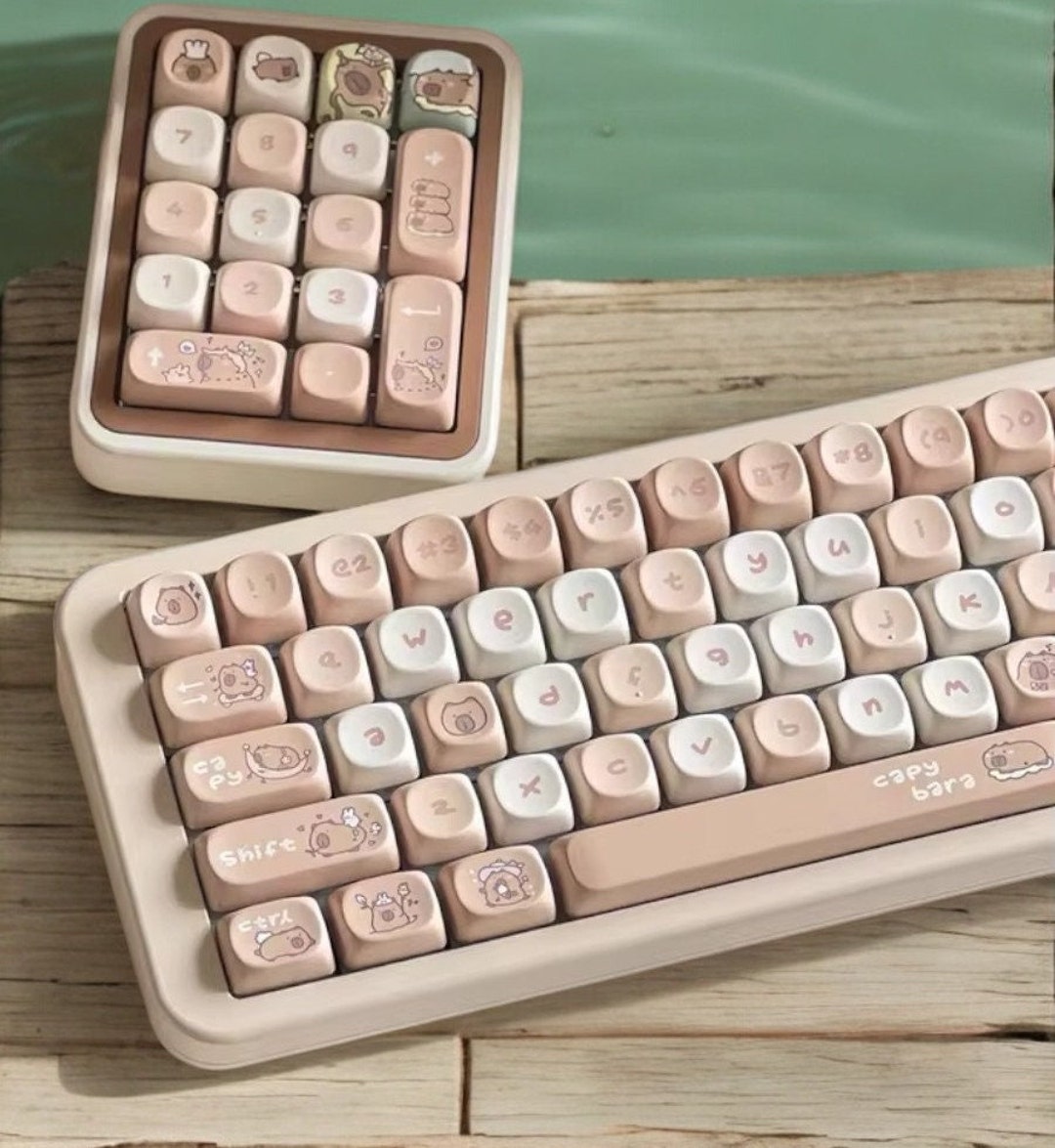 Cute Capybara Keycap Set - SOA and MAO Profile - River Animal ...