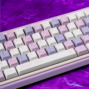 Grape Mousse Keycap Set Cherry Profile Grape Desert, Fluffy Dessert ...