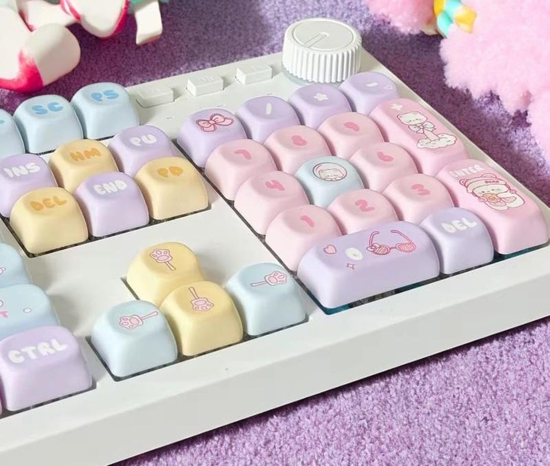 Candy Bear Keycap Set - MOA Profile - Cute Bears, Candy, Joy Themed ...