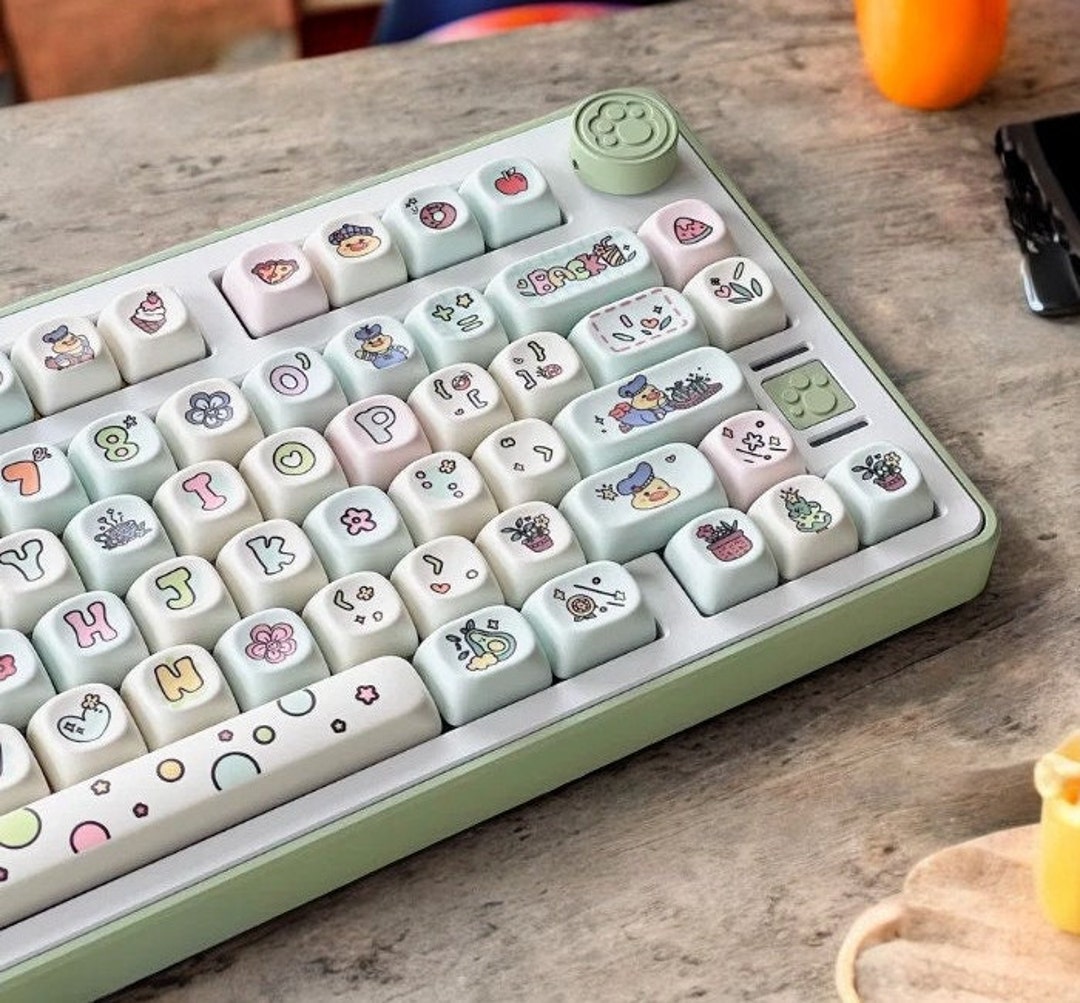 Fruit Duck Keycap Set MOA Profile GMK Keycap Set Fruits and Cute Ducks ...