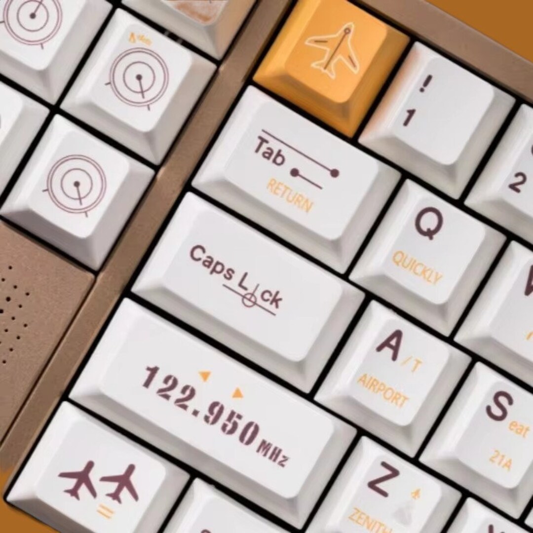 Flight Plan Keycaps - Cherry Profile Keycap Set - Travel / Airplane ...