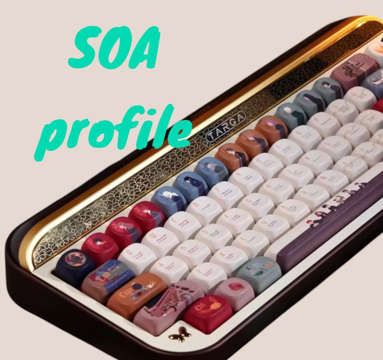 The Owl's Letter Keycap Set - SOA, MOA, and Cherry Profiles - Harry ...