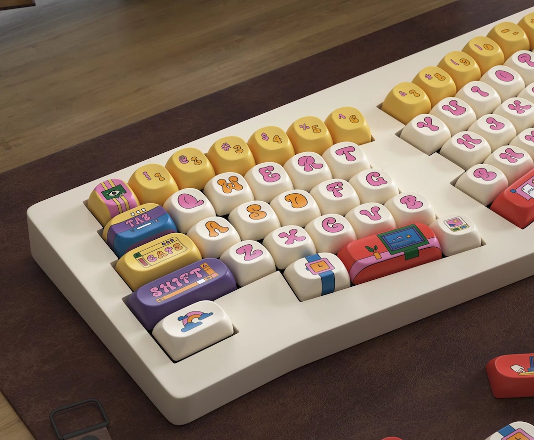 American Retro SOA Profile Keycap Set - Custom Novelty Keycaps - Hippy ...