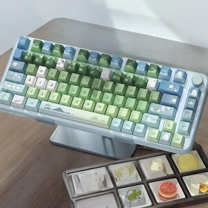 Jasmine Tea Rabbit Keycaps Cherry Profile Keycap Set Rabbits and ...