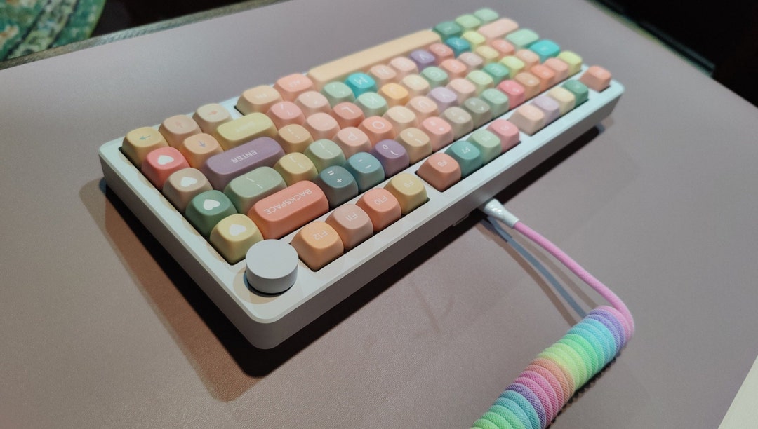 Creamy Ice Cream Matcha V4 Linear HI8 Aluminum Keyboard With MOA Candy ...
