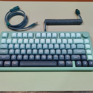 Green Matcha Aluminum 75% Hi8 Keyboard With Creamy KTT Matcha Tactile ...