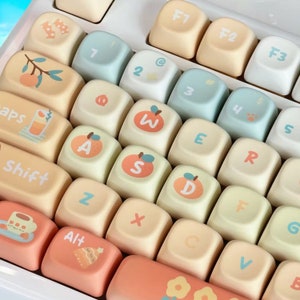 Orange Soda Keycaps - XOA Profile Keycap Set - Oranges / Orange Soda ...