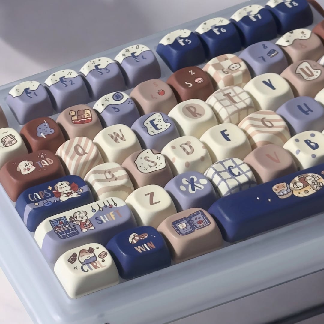 Coffee Puppy MOA Profile Keycap Set Custom Animal Themed Keycaps Custom ...