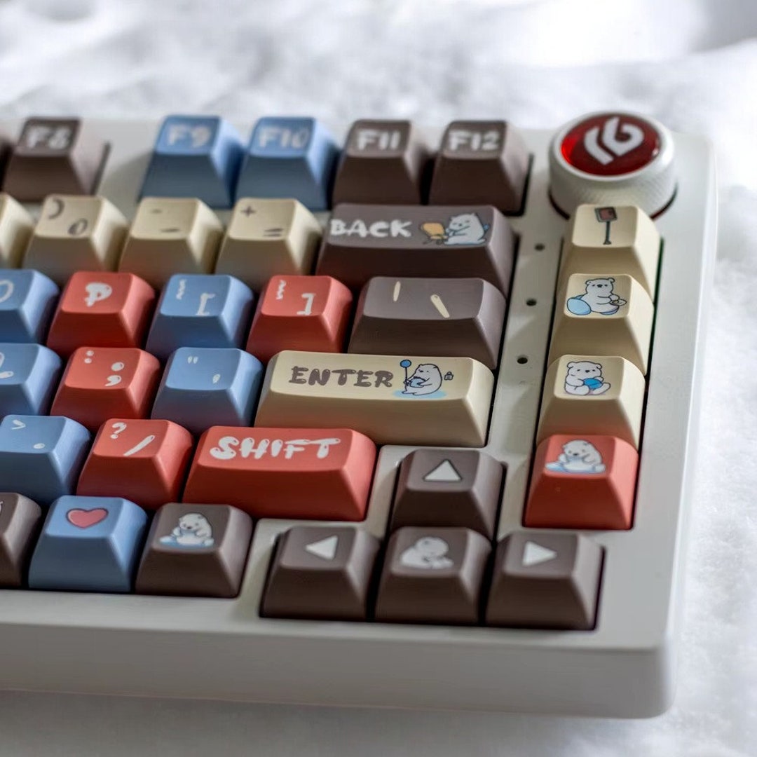 Polar Bear Sea Keycap Set KCA Profile Classic Japanese Mountain Themed ...