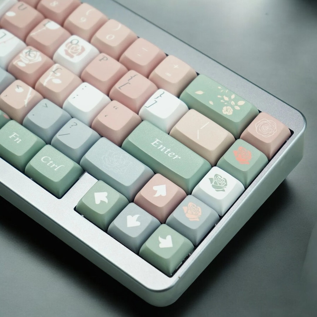 Autumn Rose Keycap Set - XDA and Cherry Profile Keycap Set - Flower ...