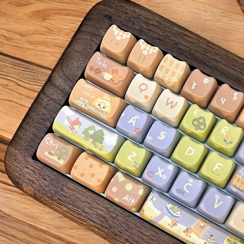 Animal Forest MOA and MAO Profile Keycap Set - Custom Novelty Keycaps ...