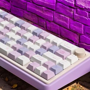 Grape Mousse Keycap Set Cherry Profile Grape Desert, Fluffy Dessert ...