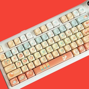 Orange Soda Keycaps - XOA Profile Keycap Set - Oranges / Orange Soda ...