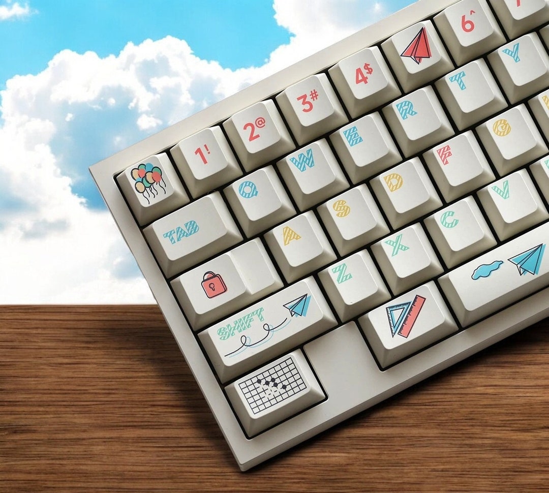 Paper Airplanes Keycap Set - Cherry Profile Keycap Set - Airplanes ...