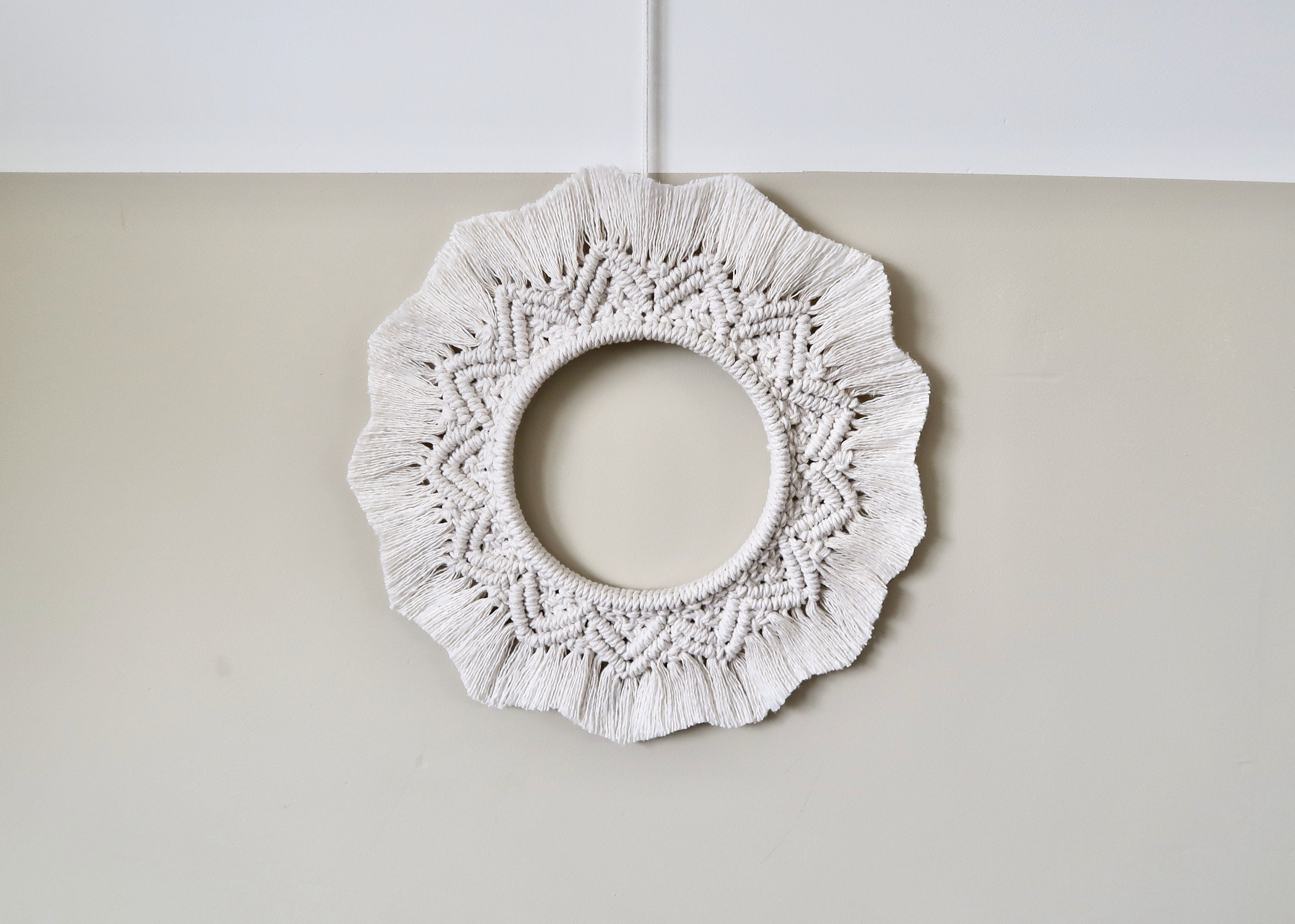 Macrame Wreath / Macrame Sun Wall Hanging / Macrame Mandala / Boho ...