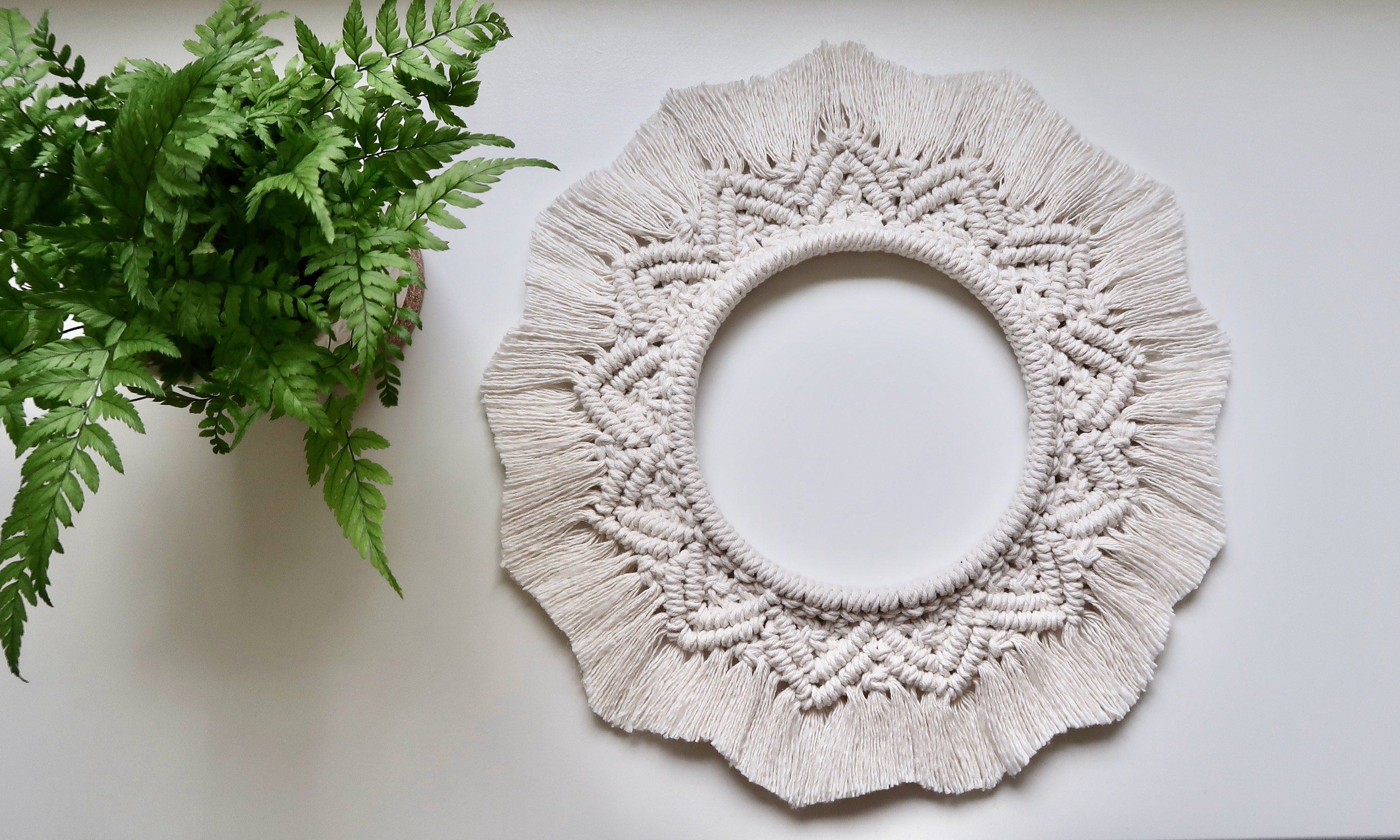 Macrame Wreath / Macrame Sun Wall Hanging / Macrame Mandala / Boho ...