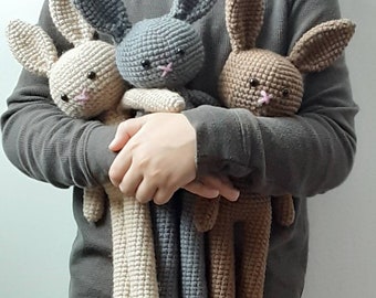 Crochet Chunky Bunny Rabbit amigurumi Rabbit Stuffed Animal - Etsy