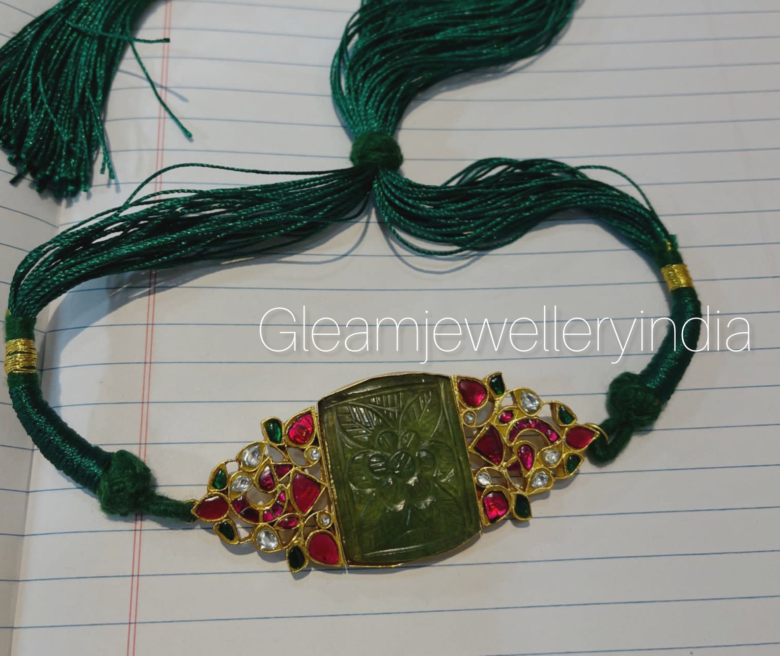 VINNI Rajputi Choker Necklace-gold Plated in Handmade Kundan With ...