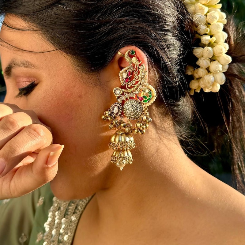 Large Jhumkas - Etsy