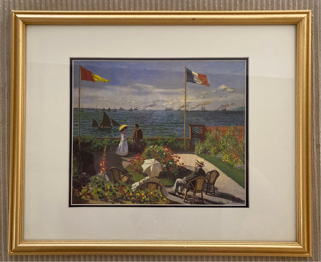 Claude Monet Museum Quality Print the Terrace at Sainte Adresse - Etsy