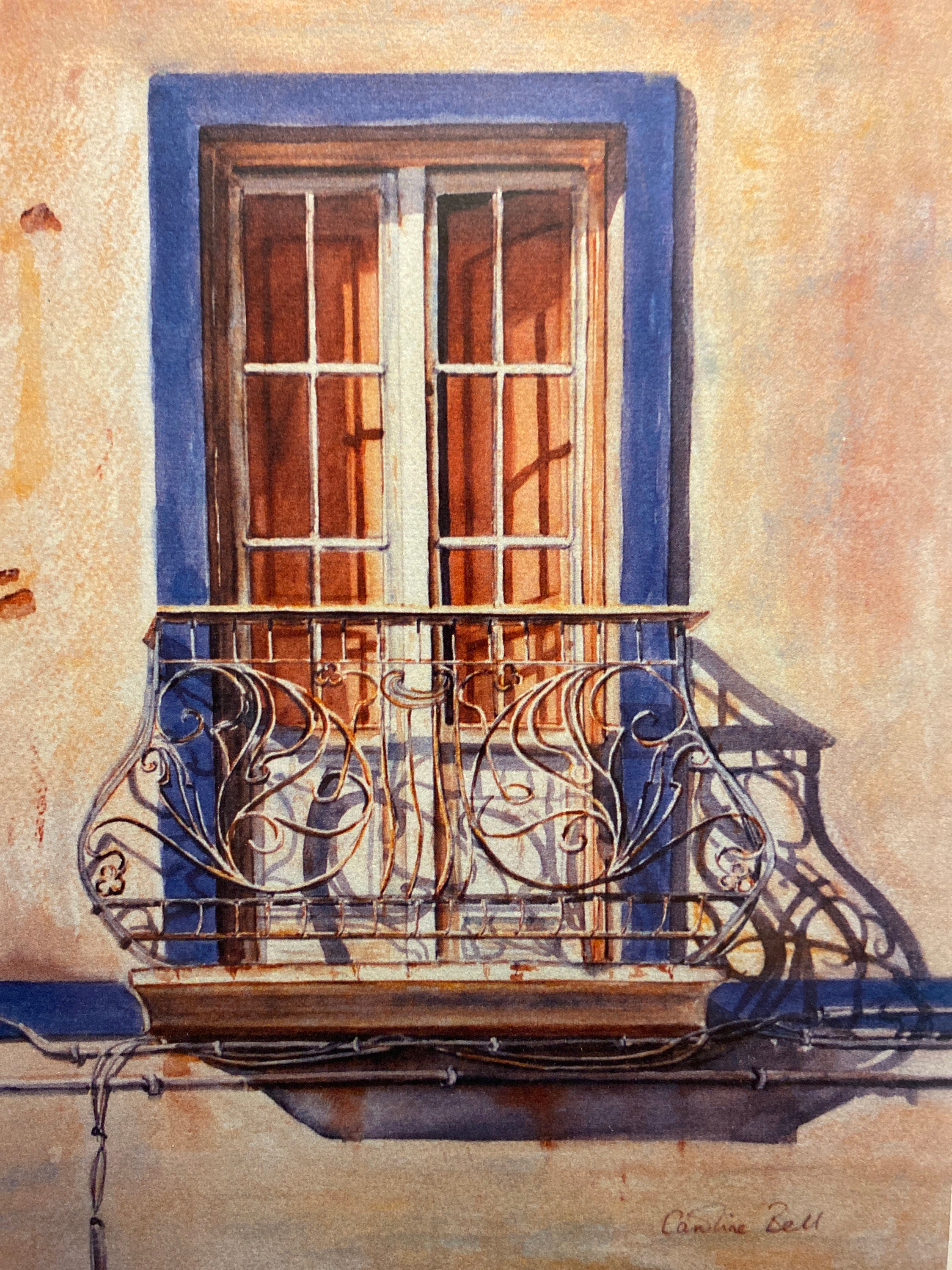 Caroline Bell Balcony II Limited Edition Serigraph Signed and - Etsy