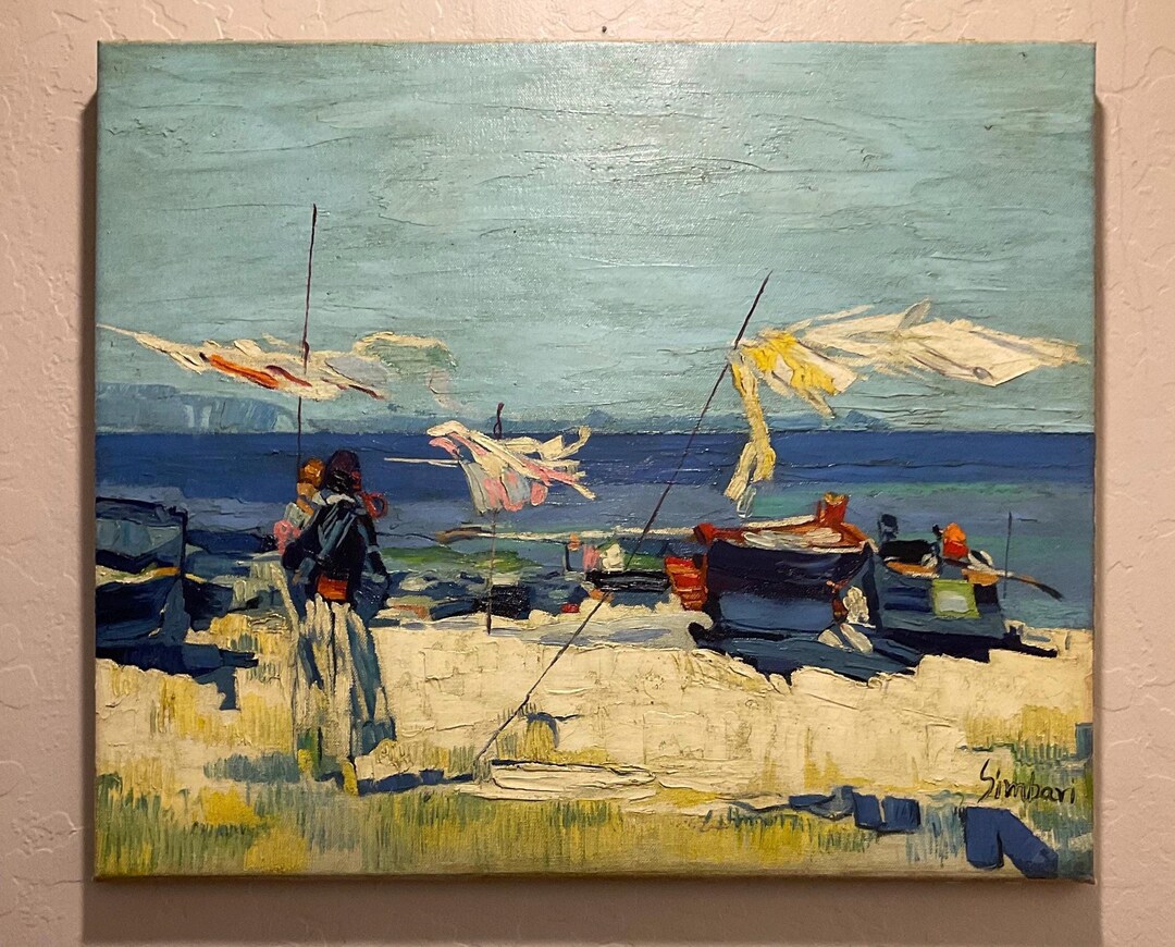 Original Oil Painting on Canvas by Italian Artist Nicola Simbari Lady ...